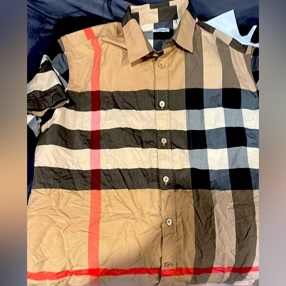 Burberry | Shirts | Men Burberry Button Down Classic Color Scheme Xxl ...